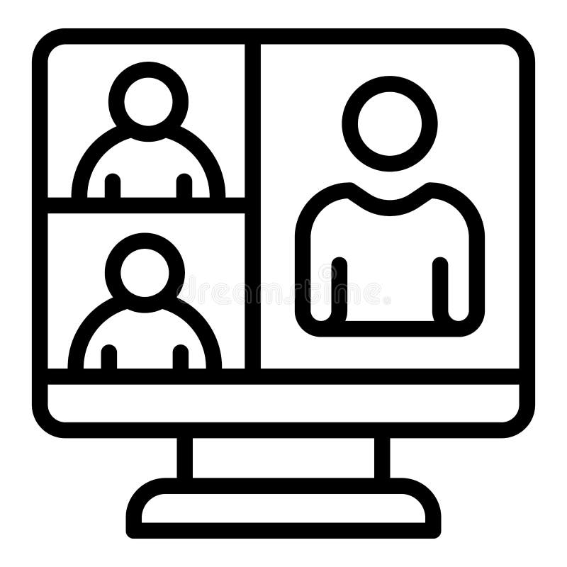 Conference Room Desktop Icon Color Outline Vector Stock Vector ...