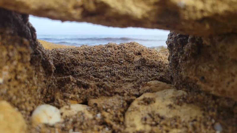 Slow Motion View of Falling Sand Stock Video - Video of concept ...