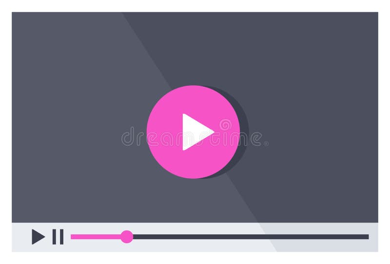 Video Screen Vector Illustration. Video Player or Recorder Stock ...