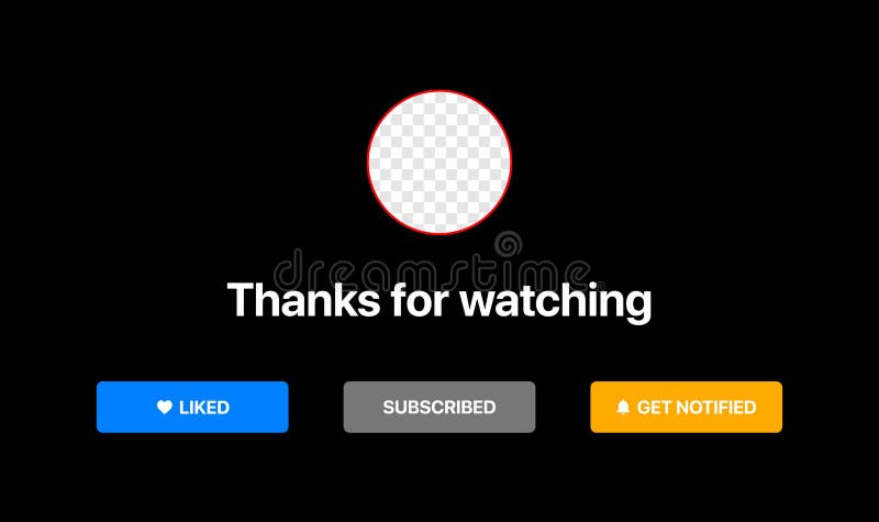 Video Service Packshot Template. Put Profile Logo Under Background ...