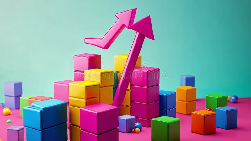 Colorful Building Blocks Create a Vibrant Scene. Watch the Playful ...