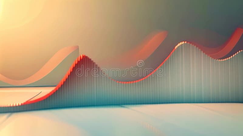 This Video Showcases a 3D Rendering of a Series of Wavy Lines, Creating ... This Video Showcases a 3D Rendering of a Series of Wavy Lines, Creating ...