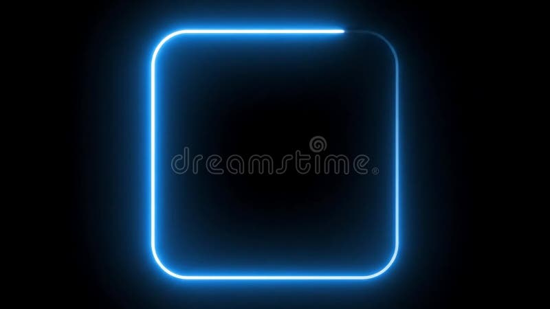 Dynamic Display of Neon Glowing Rectangles on Dark Background for Creative Design Stock Footage ...