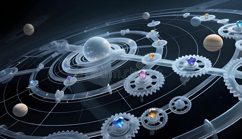 Celestial Mechanisms: Cosmic Gears in Motion Stock Video - Video of ...