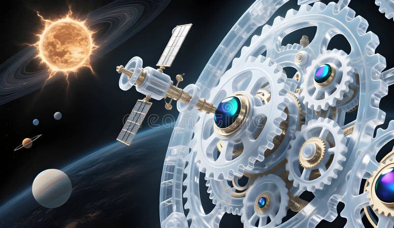 "Mechanical Universe: a Stellar Dance of Gears and Gravity" Stock ...