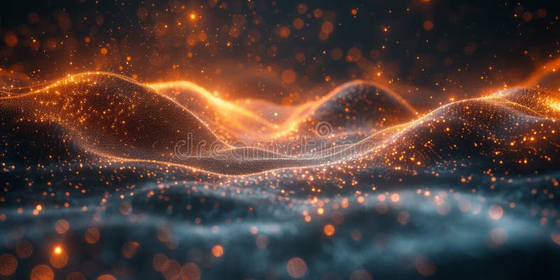 Video Showing a Wave of Fire in the Ocean Stock Photo - Image of ...