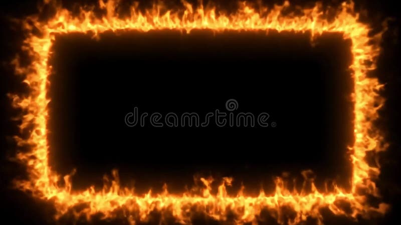 Animated Fire Overlay Moving on Green Screen for Visual Effects and ...