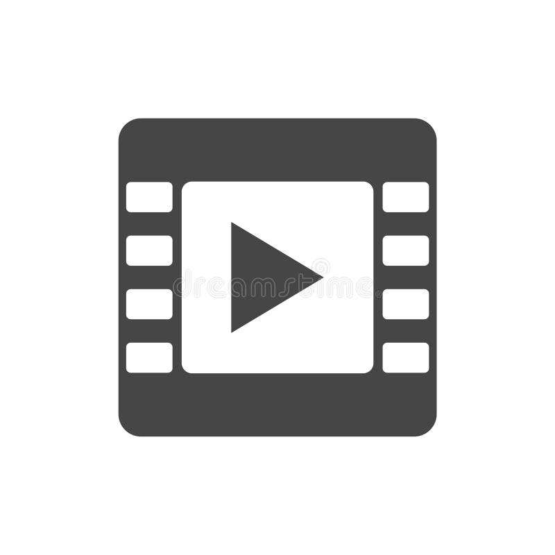 Video Sign Icon. Video Frame Symbol. Stock Vector - Illustration of ...