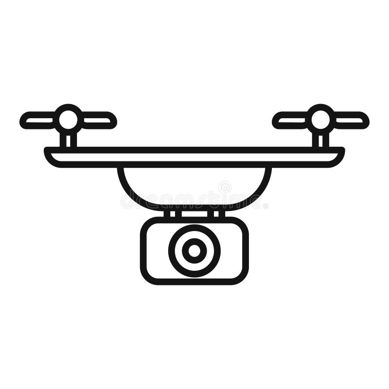 Video Smart Service Icon Outline Vector. Vehicle Cinema Operator Stock ...