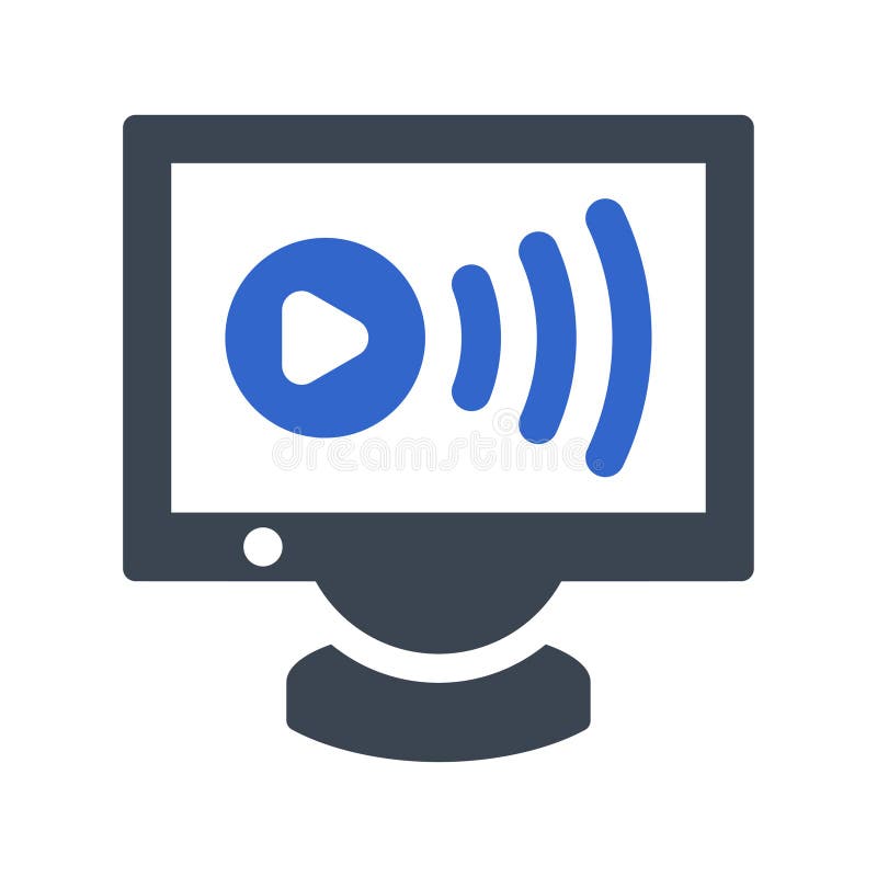 Video Streaming Icon stock vector. Illustration of vector - 319459414