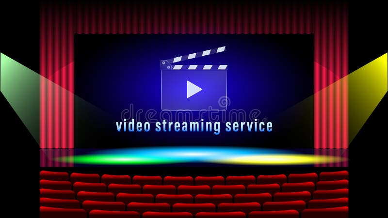 Video Streaming Service. Clapboard Realistic Design Vector Stock Vector ...
