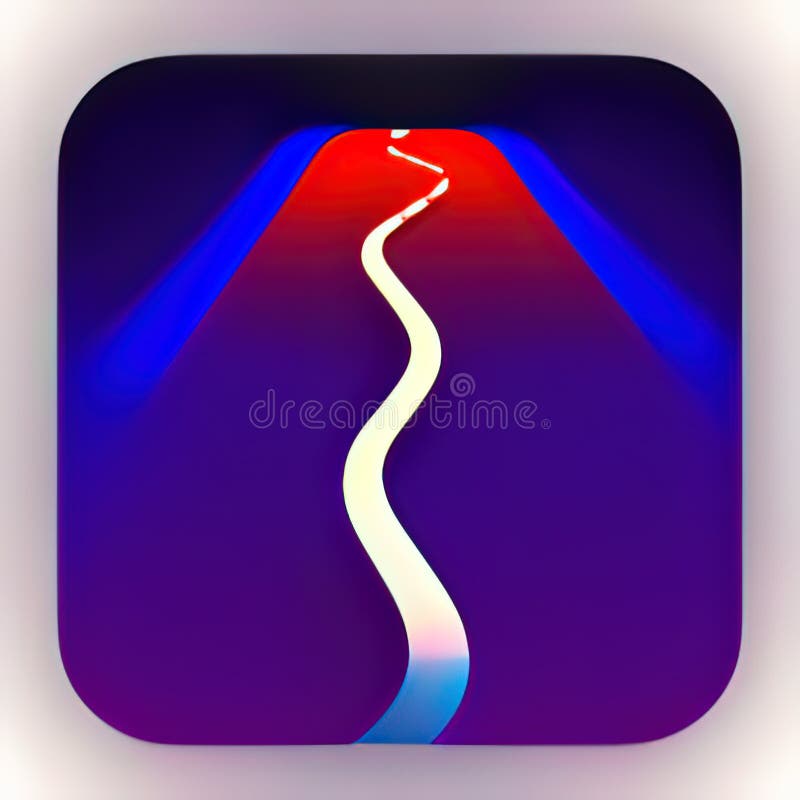 Video Streaming Software App Icon. Generative AI. Stock Illustration ...