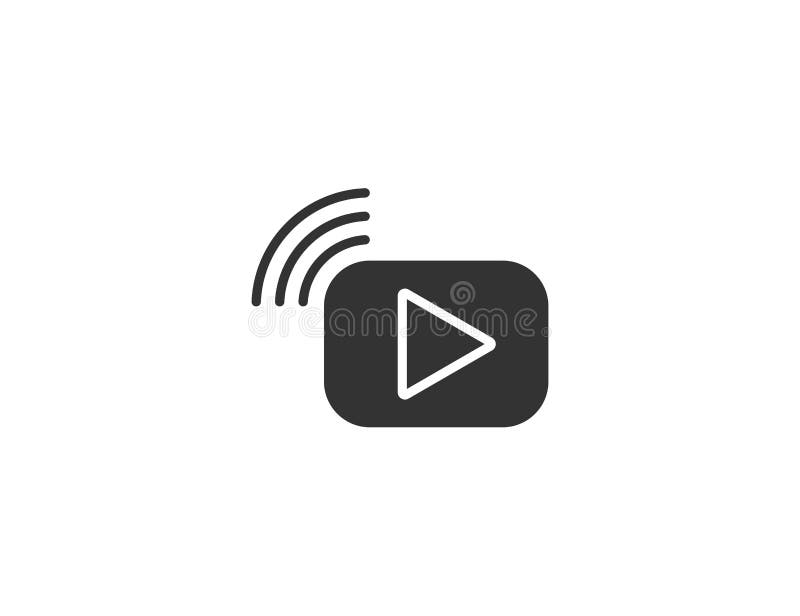 Video, Streaming, Stream Icon. Vector Illustration. Flat Design Stock ...
