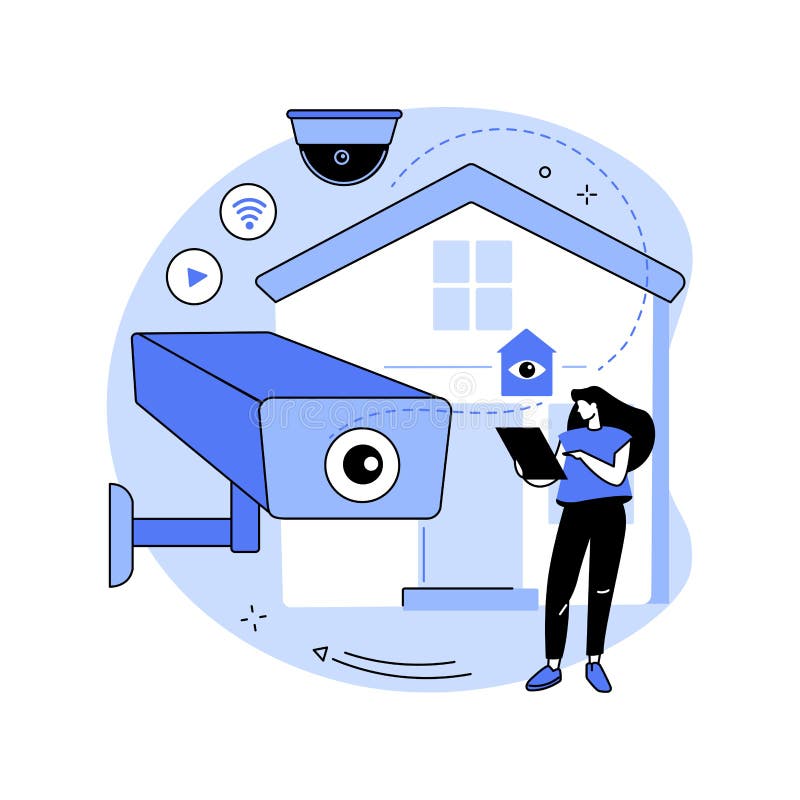 Video Surveillance Abstract Concept Vector Illustration Stock Vector ...