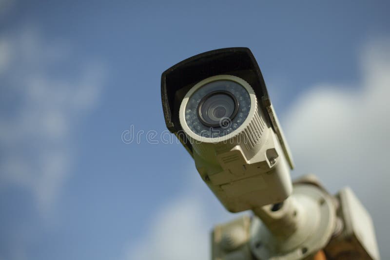 Video Surveillance Camera for the Protection of the Territory. Stock ...