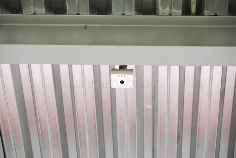Video Surveillance from the Ceiling Stock Image - Image of lens, record ...