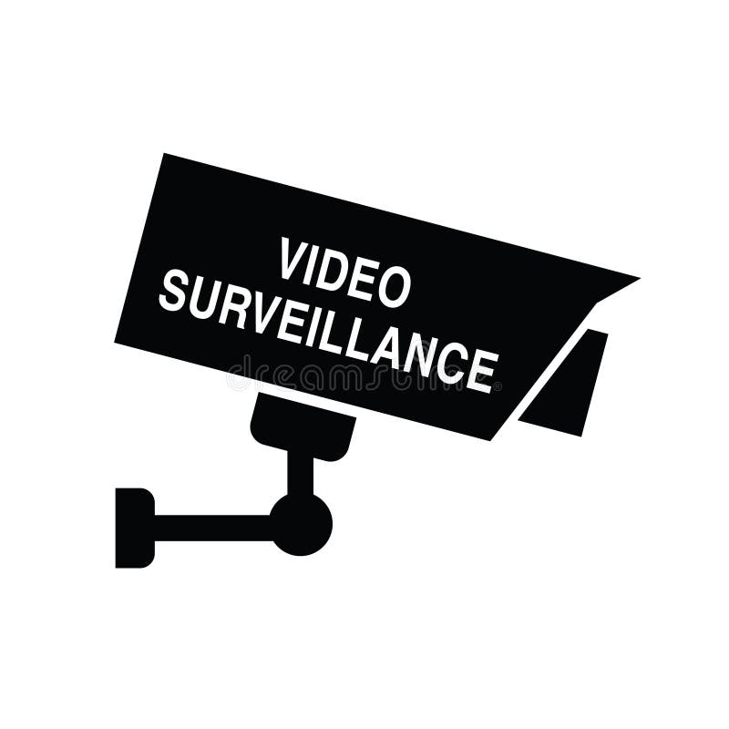 Video Surveillance Icon Set Illustration Stock Vector - Illustration of ...