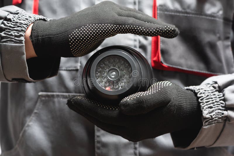 CCTV security camera stock image. Image of hand, monitoring - 222545283