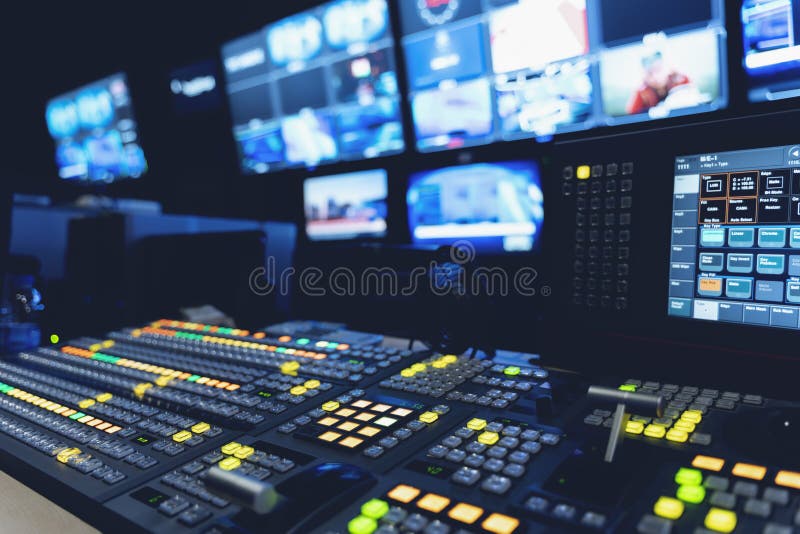 Video Switch of Television Broadcast, Working with Video and Audio ...