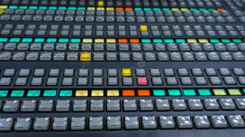 Video Switcher with a Lot of Color Buttons Stock Illustration ...