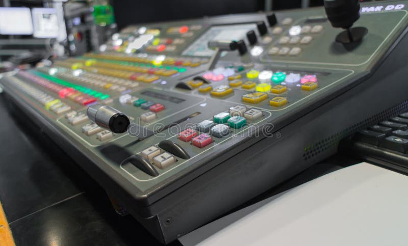 Video switcher stock photo. Image of television, mixer - 46950808