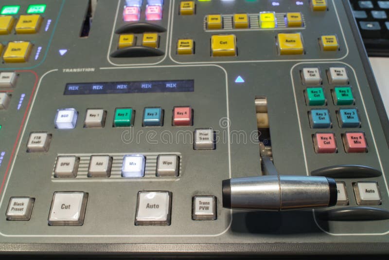 Video switcher stock photo. Image of video, desk, news - 46950908