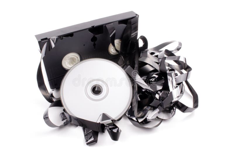 Video tape to DVD stock image. Image of retro, cassete - 35693851