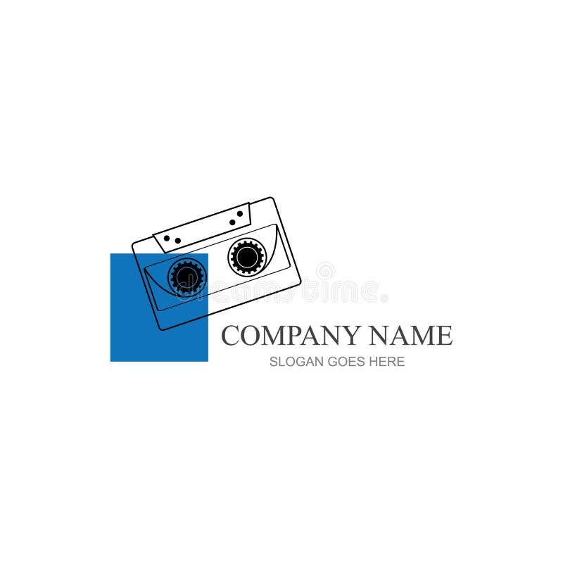 Video Tape VHS Logo Template Vector Illustration Design Stock Vector ...