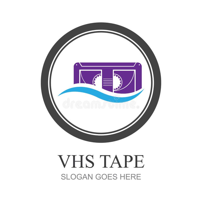 Video Tape VHS Logo Template Vector Illustration Design Stock Vector ...