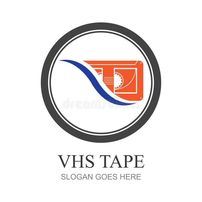 Video Tape VHS Logo Template Vector Illustration Design Stock Vector ...