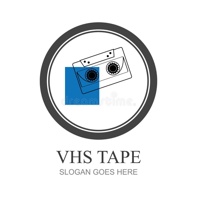Video Tape VHS Logo Template Vector Illustration Design Stock Vector ...