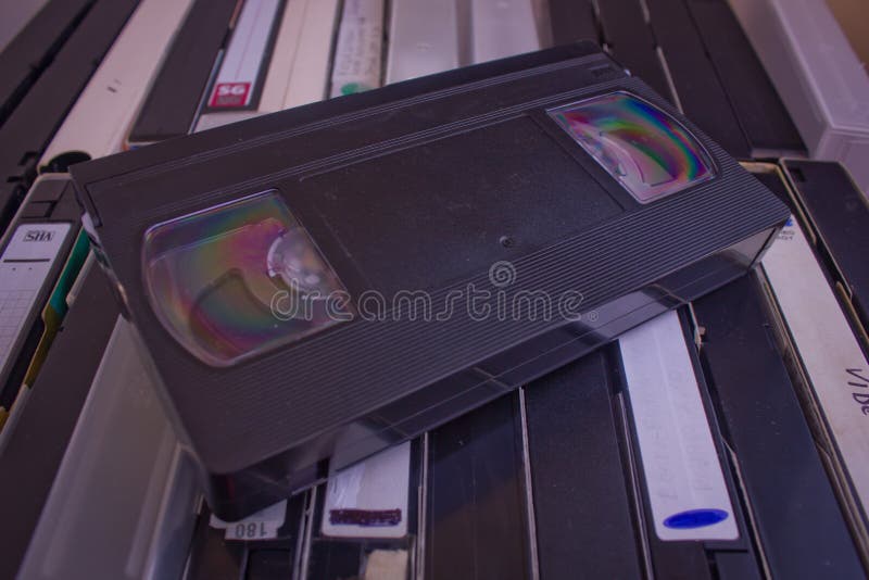 Stack of Videotapes stock photo. Image of tapes, information - 4529768