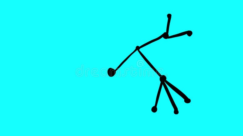 Video Transition with 2D Growth of Molecules on a Blue Screen. Stock ...