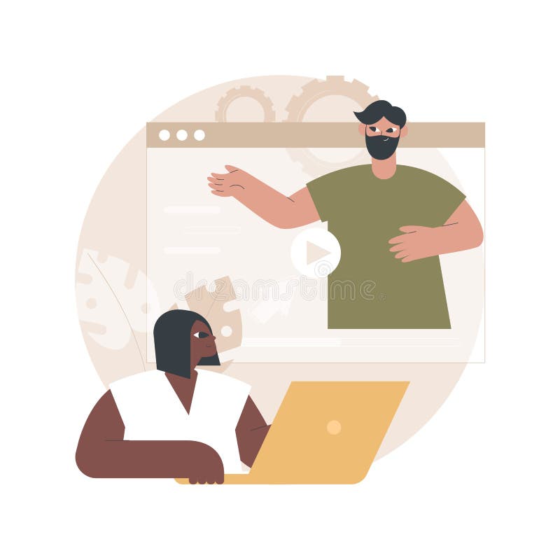 Video Tutorial Abstract Concept Vector Illustration. Stock Vector ...