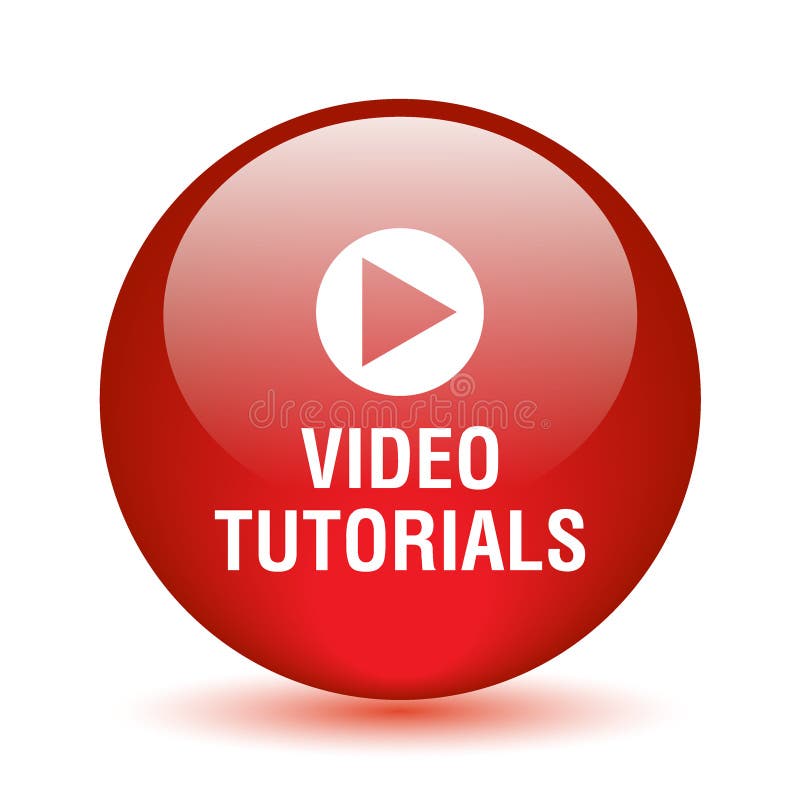 Video tutorial button stock illustration. Illustration of learning ...