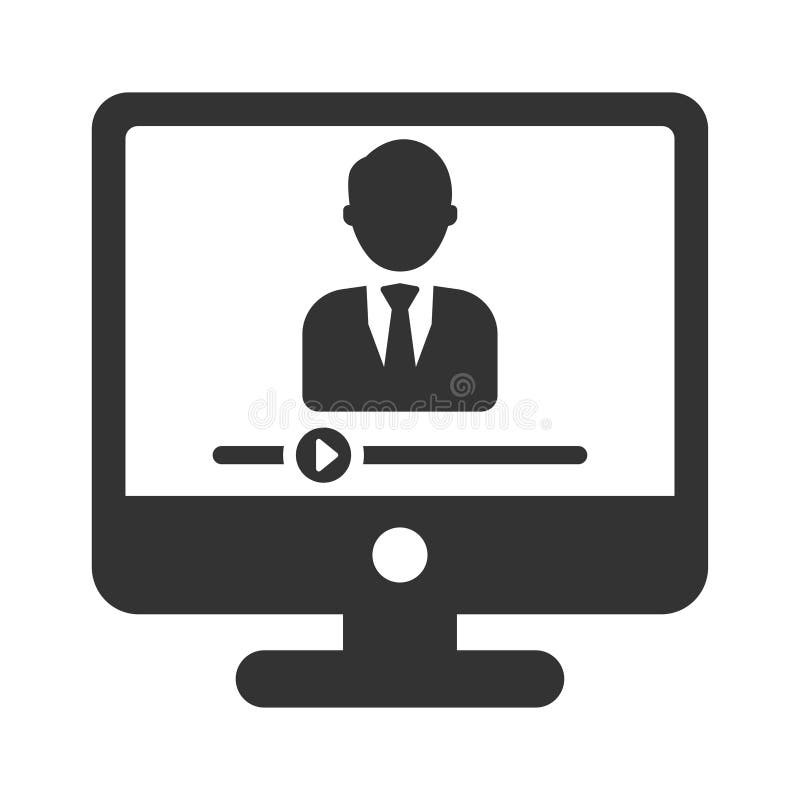Video tutorial icon stock vector. Illustration of lecture - 200277320
