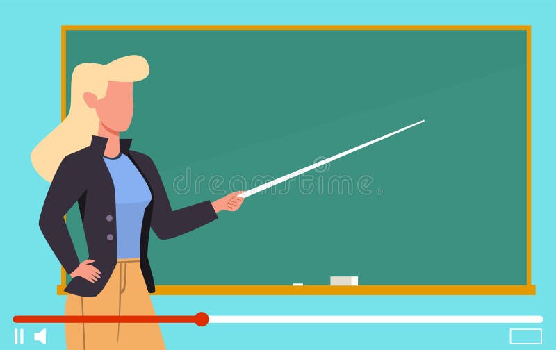 Cartoon Teacher Computer Blackboard Stock Illustrations – 747 Cartoon ...