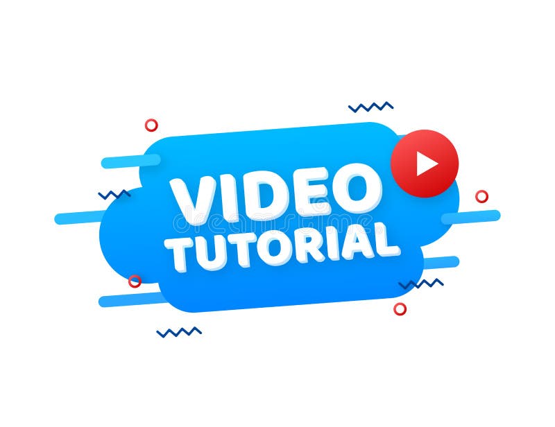 Video Tutorials Icon Concept. Study and Learning Background, Distance ...