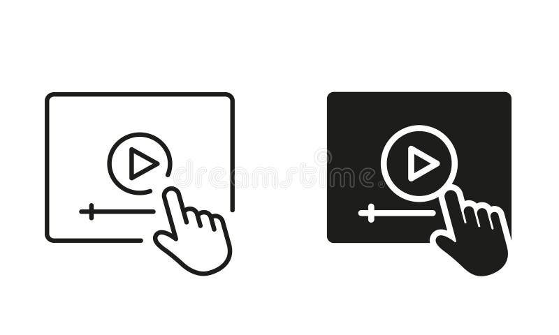 Video Tutorials Silhouette Stock Illustrations – 86 Video Tutorials ...