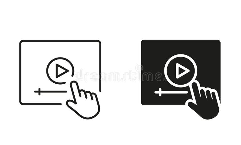 Video Tutorials Silhouette Stock Illustrations – 86 Video Tutorials ...