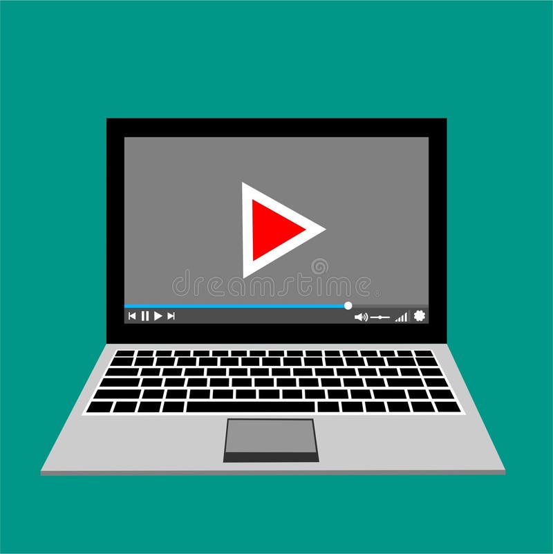 Video Tutorials, Study and Learning Concept. Vector Flat Illustration ...