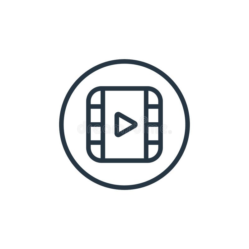 Video Vector Icon. Video Editable Stroke. Video Linear Symbol for Use ...