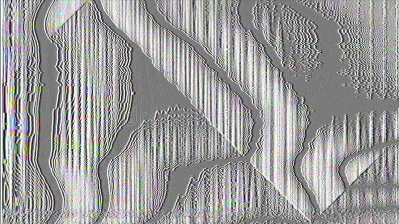 A Video of Vertical Wavy Lines in Grayscale, Creating an Optical ...