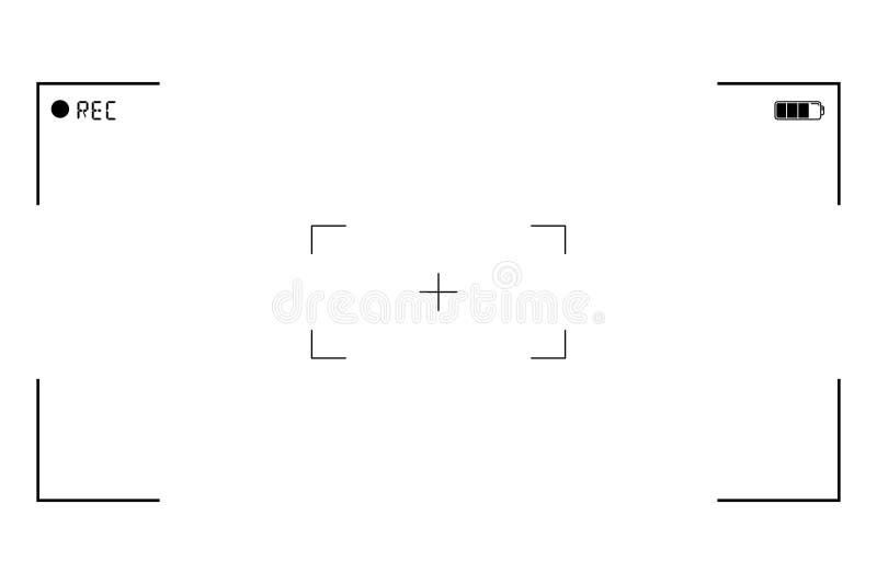 Video Viewfinder Recording Screen Vector Stock Illustration ...