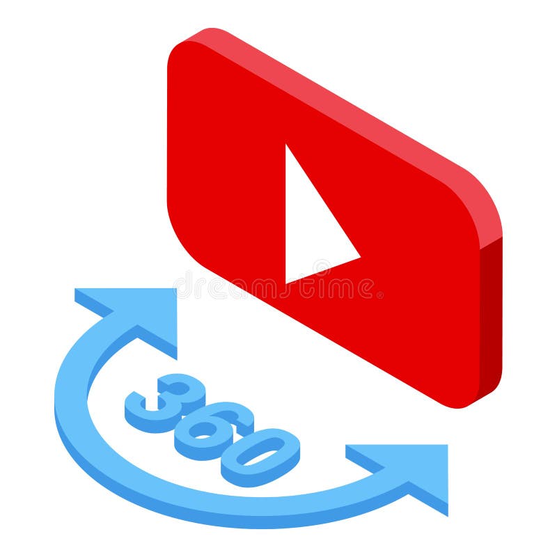 Video Virtual Tour Icon Isometric Vector. Online Museum Editorial Stock ...