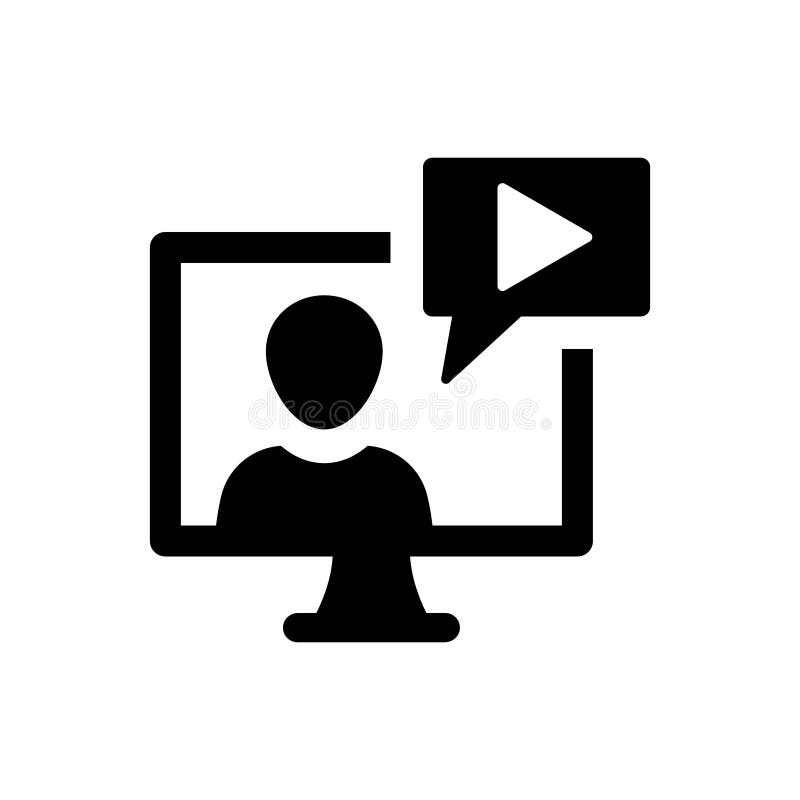 Video vlog icon stock vector. Illustration of vector - 218946987