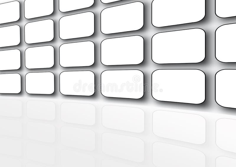 Video Wall stock illustration. Illustration of screen - 15136149