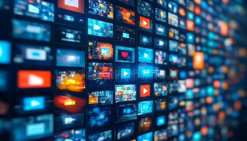 Video Wall, Social Media Content, Streaming Information, Entertainment ...