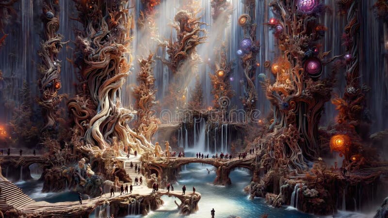 Eternal Tree stock video. Video of firelight, palace - 373995389