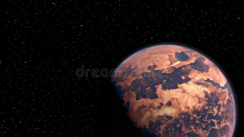 Mars Floating in the Cosmic Stillness Stock Footage - Video of ...